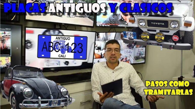Beneficios de la placa de auto antiguo en Colombia